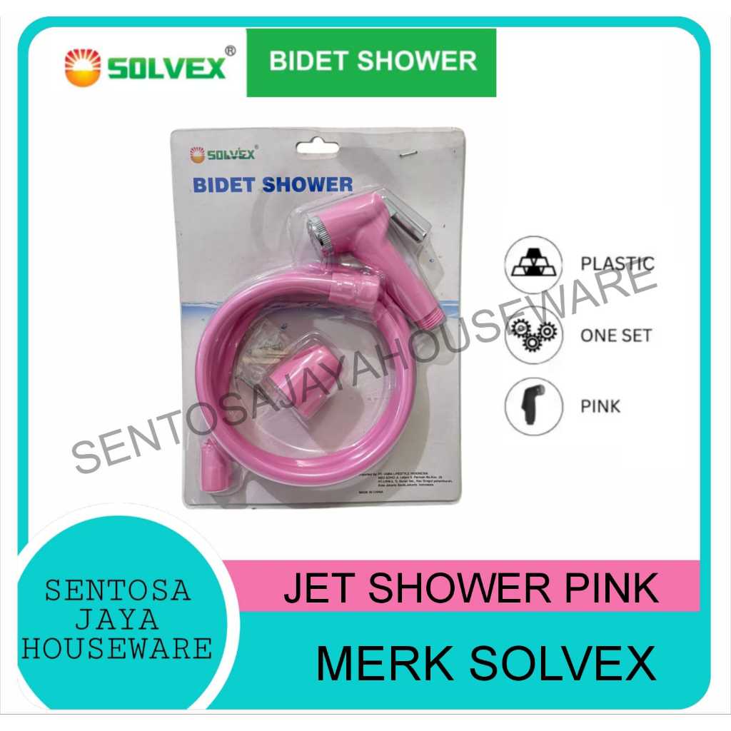 Jual JET SHOWER TOILET BIDET CEBOK CLOSET PINK MERK SOLVEX / JET SHOWER ...