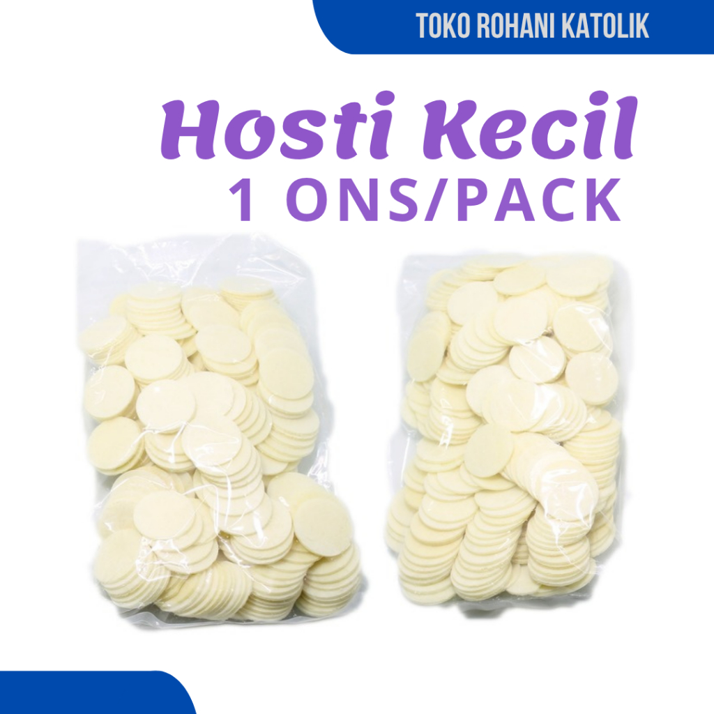 Jual HOSTI KECIL PERJAMUAN (1 ONS) / ROTI PERJAMUAN / HOSTI KOMUNI ...