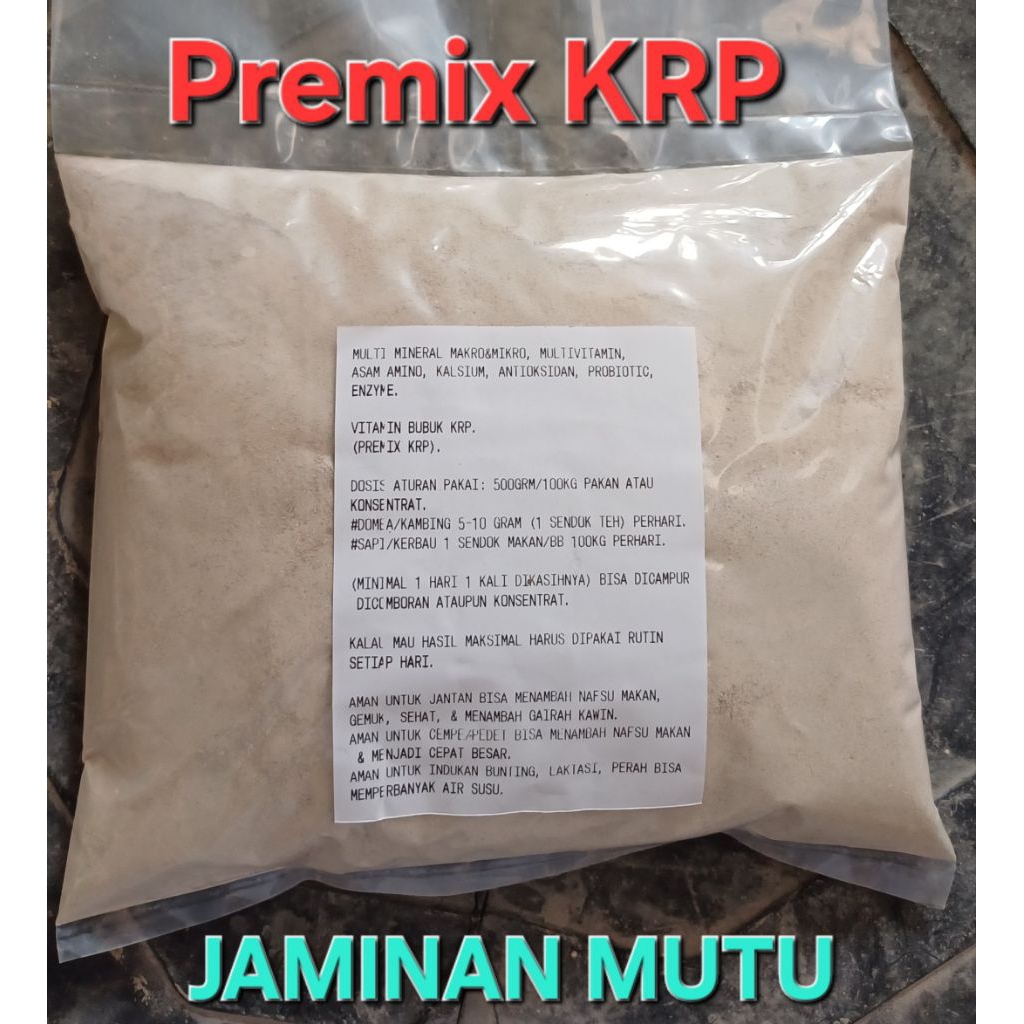 Jual Premix - Premix krp - Premix sapi - Premix kambing - Premix domba ...