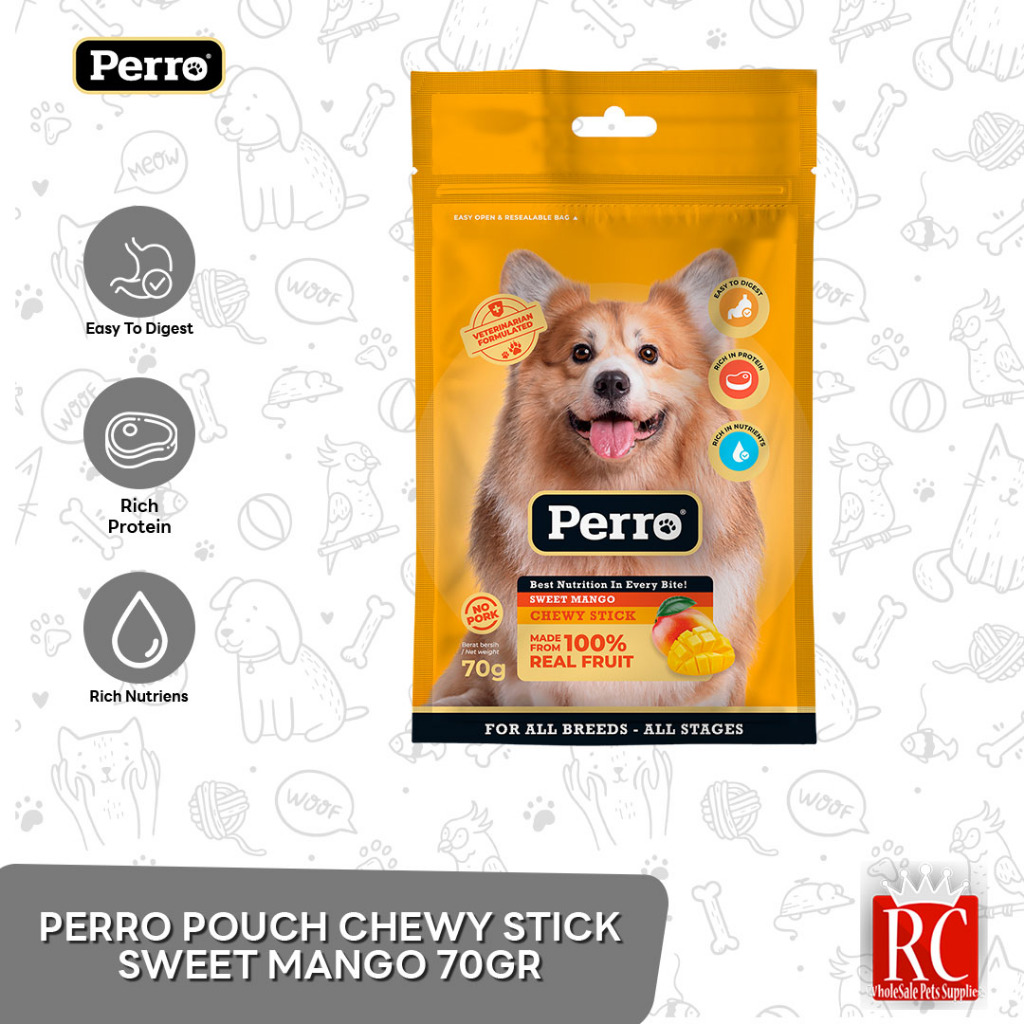 Jual Perro Chewy Stick Dog Snack Treat Steak 70 Gram | Shopee Indonesia