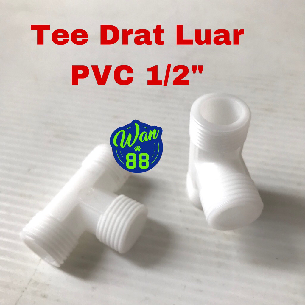 Jual Tee Drat luar PVC 1/2” Putih harga 1 pc | Shopee Indonesia