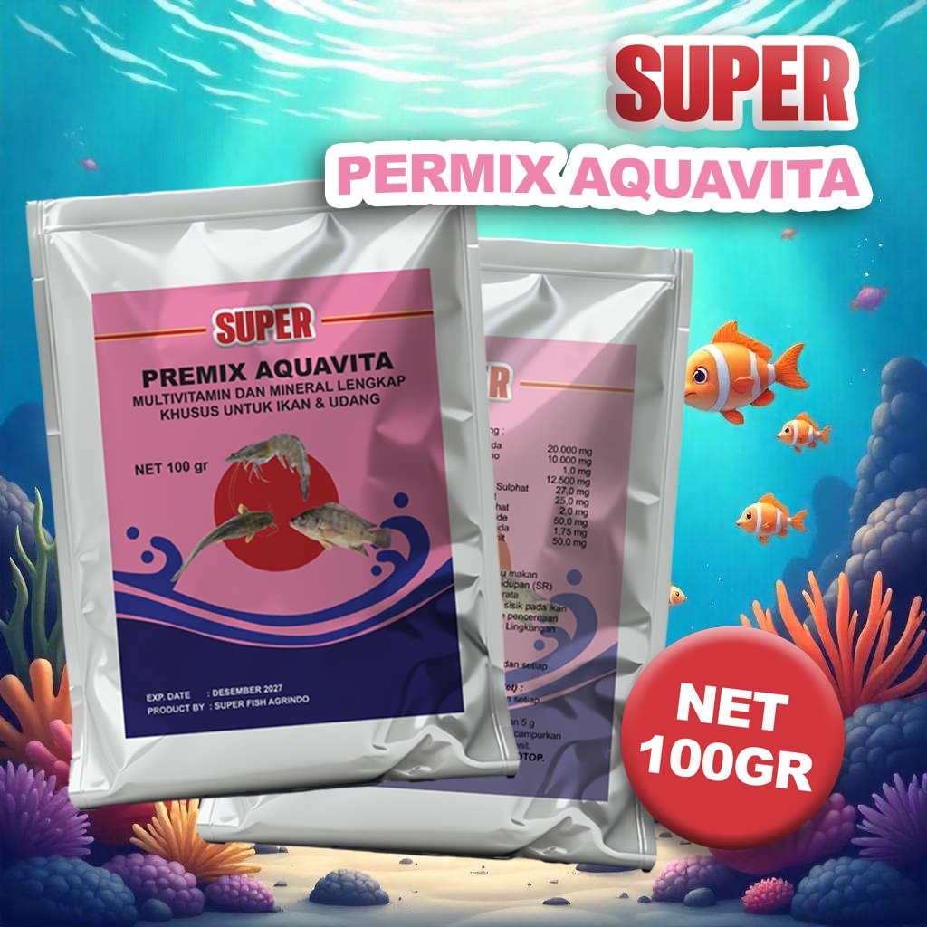 Jual PREMIX AQUAVITA 100 gr - SUPER PREMIX AQUAVITA MENGANDUNG ...