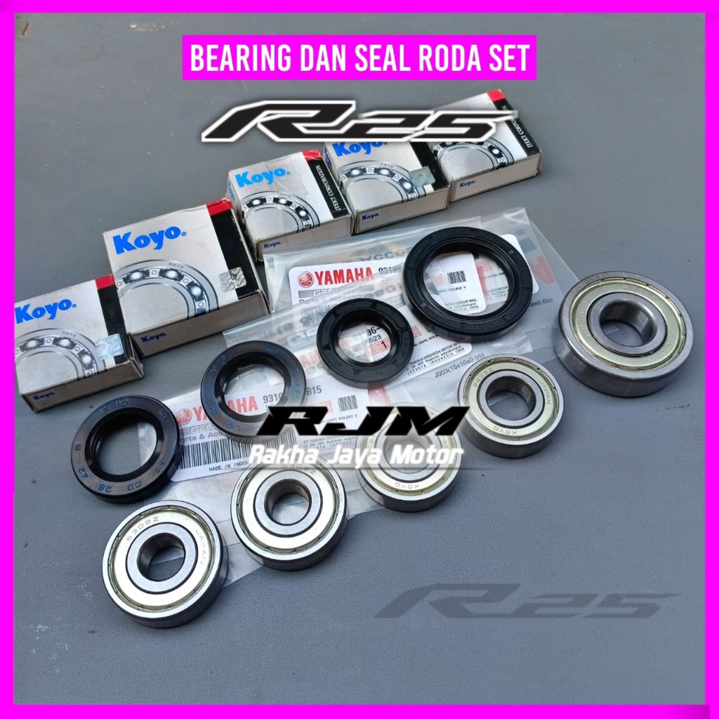Jual SEAL BEARING KOYO YAMAHA R25 DEPAN BELAKANG /KARET SEAL SIL ...