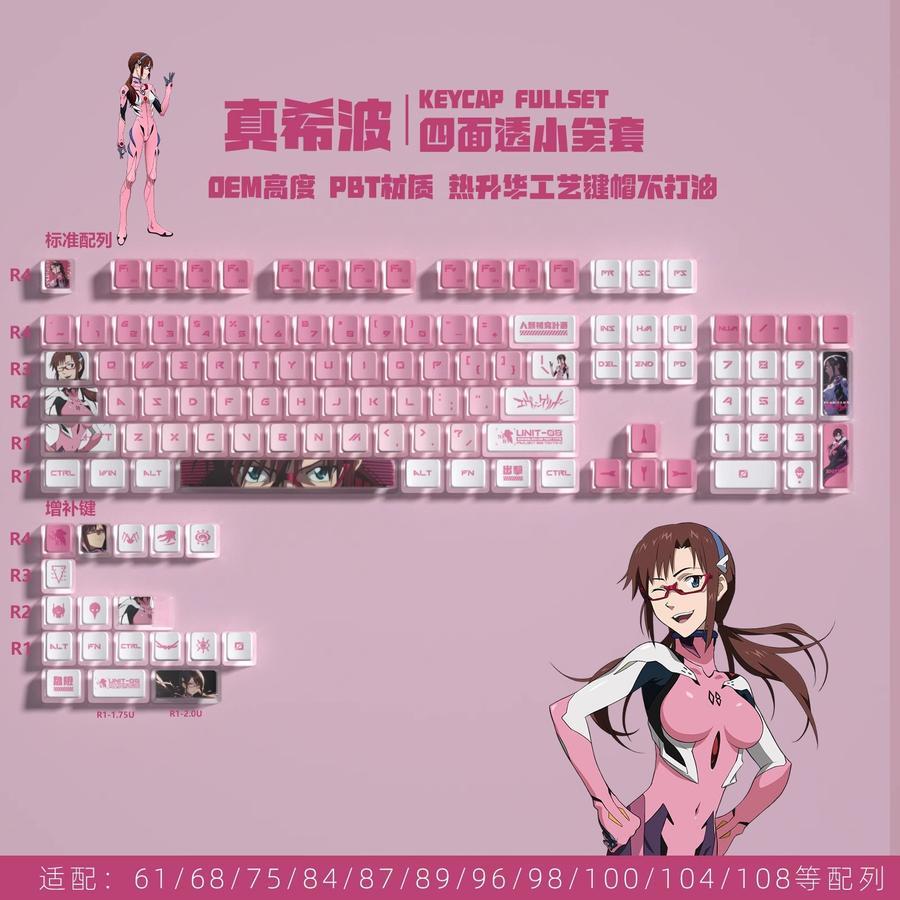 Jual Keycaps MDA Profile PBT Double Shot Pudding Transparant EVA08 Mari ...