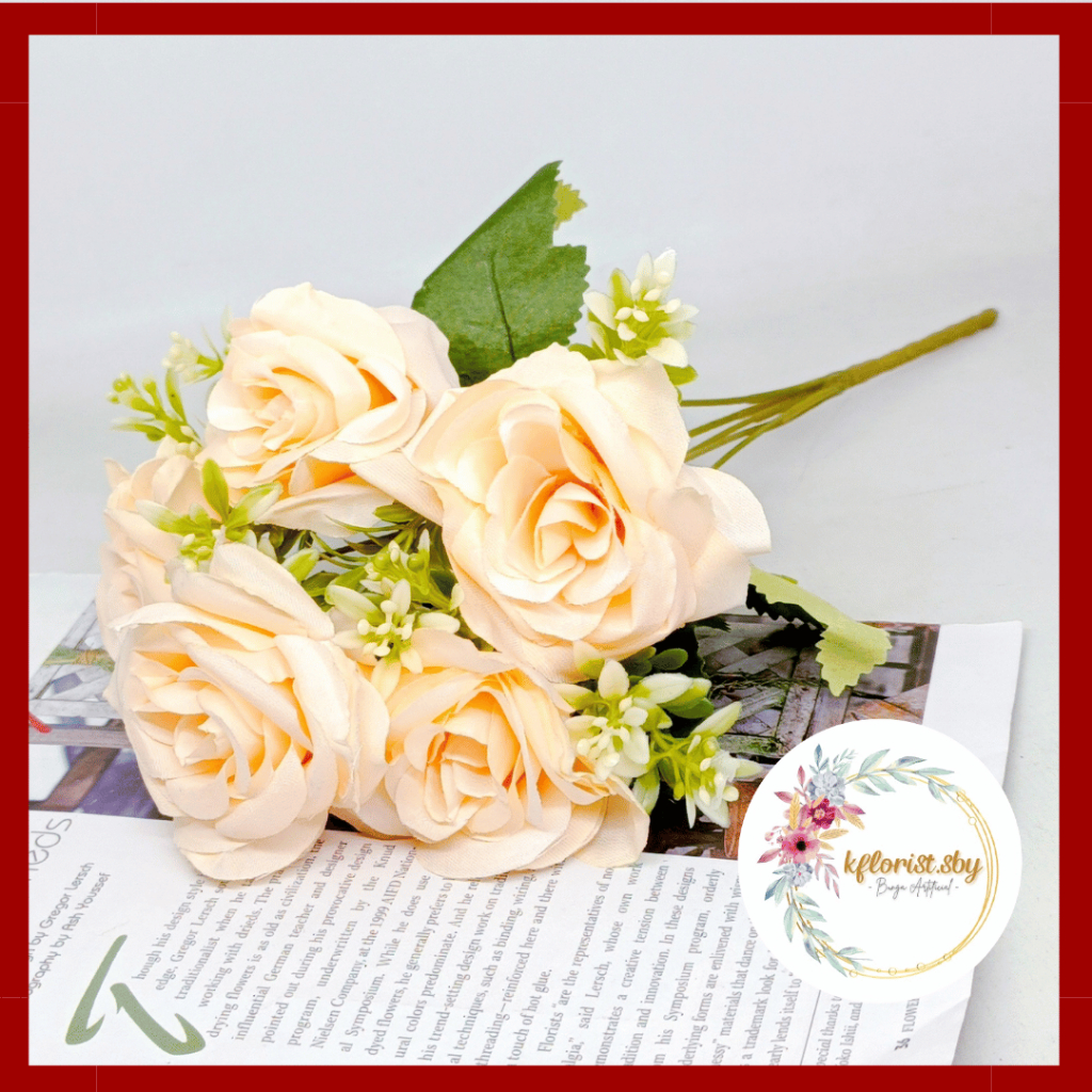 Jual ROSE LPT CABANG 5 ARTIFICIAL BUNGA MAWAR ROSE BUNGA ARTIFICIAL ...