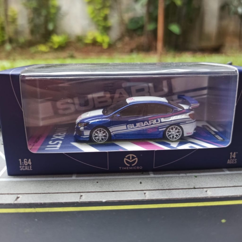 Jual Time Micro 1:64 Subaru WRX STi Widebody Blue White TM645423 ...