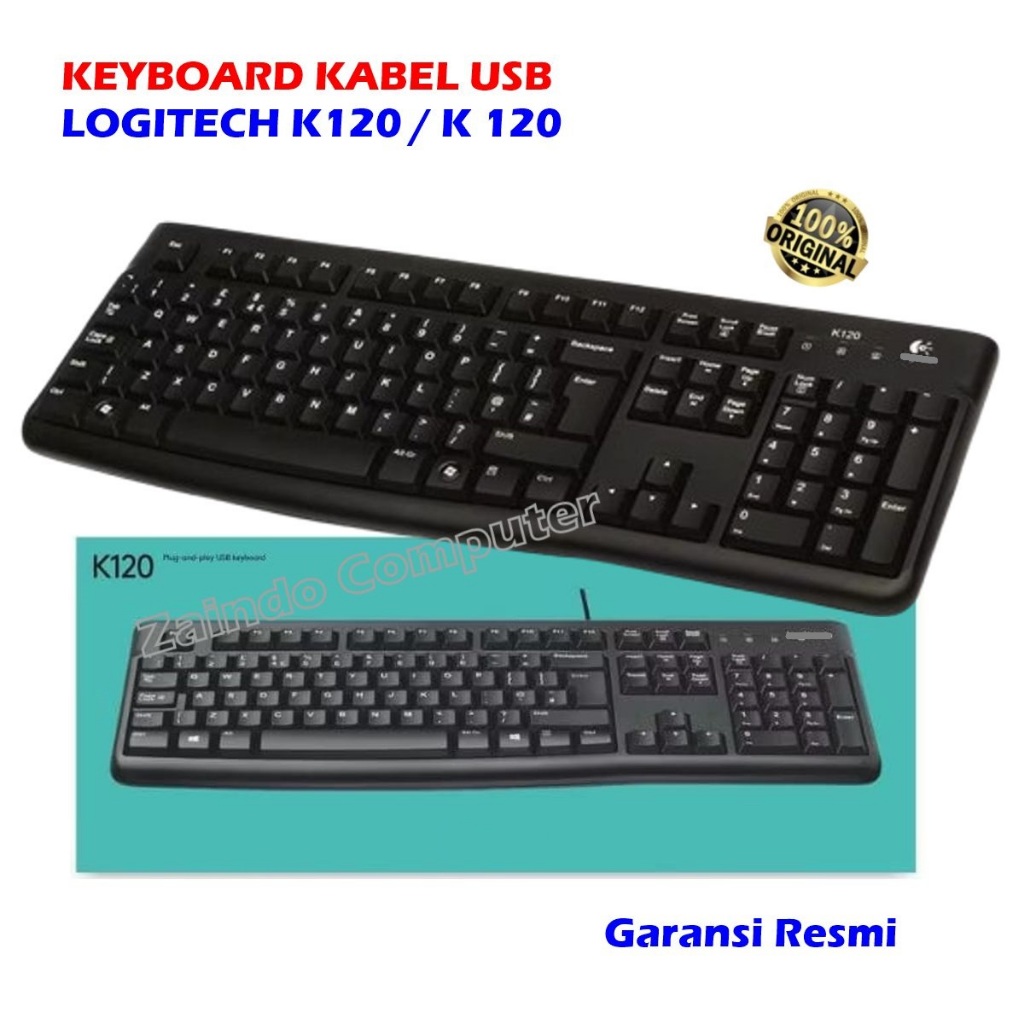 Jual KEYBOARD KABEL USB LOGITECH K120 - KEYBOARD LOGITECH K120 / MK 120 LOGITECH MK120 KEYBOARD ...