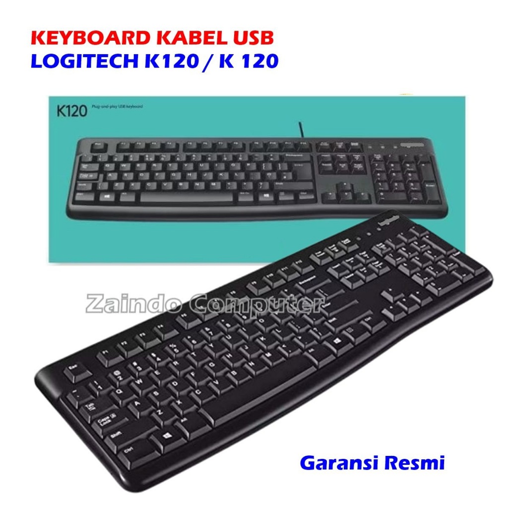 Jual KEYBOARD KABEL USB LOGITECH K120 LOGITECH K120 KEYBOARD WIRED USB LOGITECH K120 KEYBOARD ...