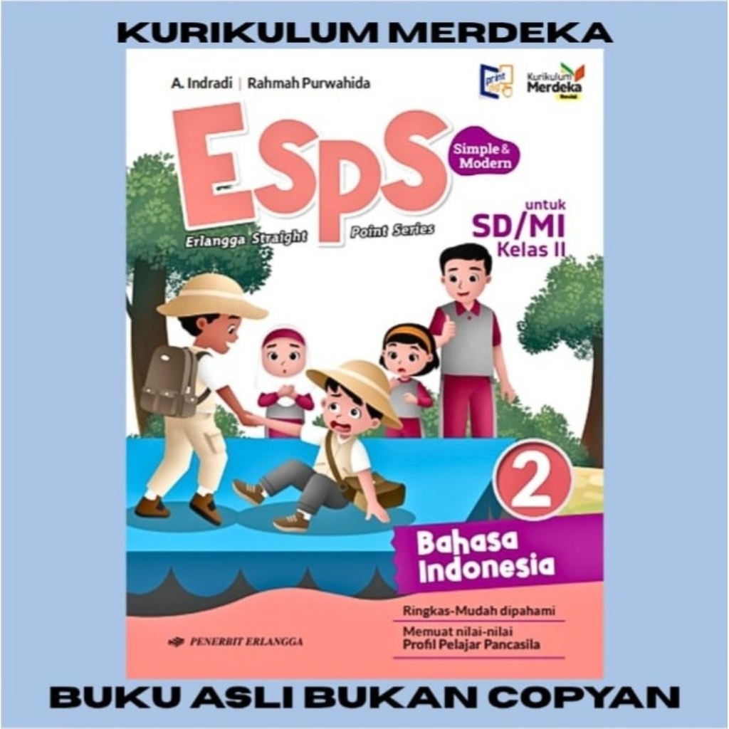 Jual BUKU ESPS BAHASA INDONESIA SD/MI KELAS 2 REVISI ERLANGGA KURIKULUM MERDEKA KM | Shopee ...