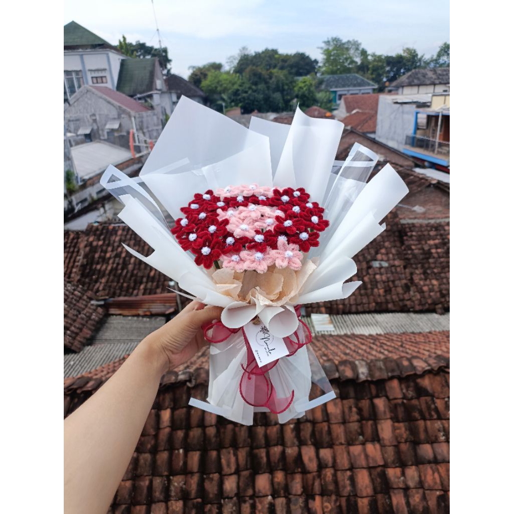 Jual Buket Kawat Bulu Bunga Daisy Cantik | Shopee Indonesia