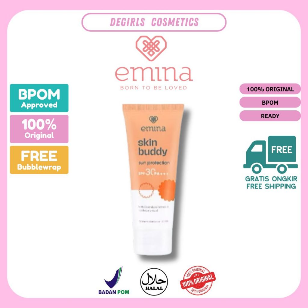 Jual EMINA Skin Buddy Sun Protection SPF 30 PA+++ | Sun Block Emina ...
