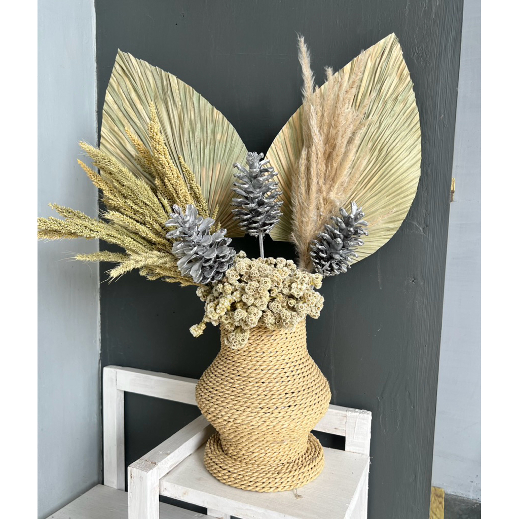Jual Paket bunga aesthetic bunga kering rustic cocok buat hiasan ruang ...