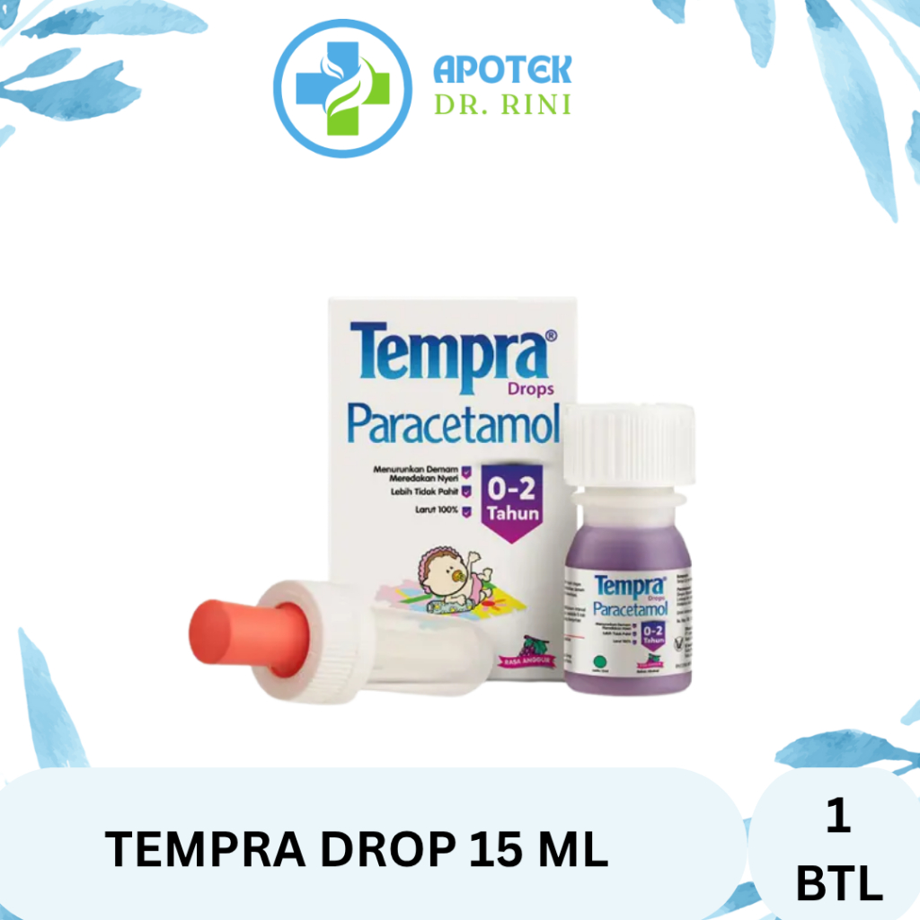 Jual TEMPRA DROPS RASA ANGGUR 15ML ( PARACETAMOL 80 MG ) / PARACETAMOL ...