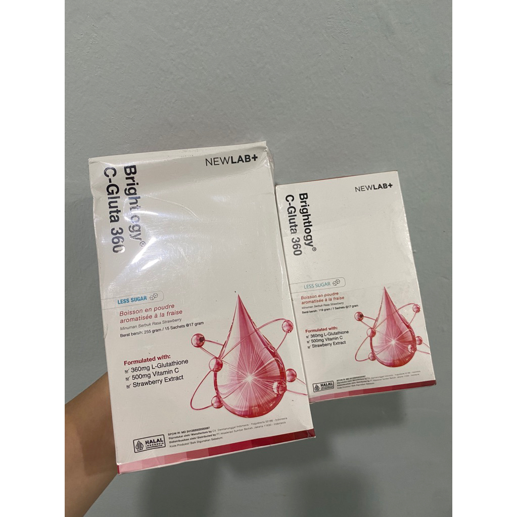Jual NEWLAB+ Brightlogy C-Gluta 360 Less Sugar 15/7 sachet | Shopee ...