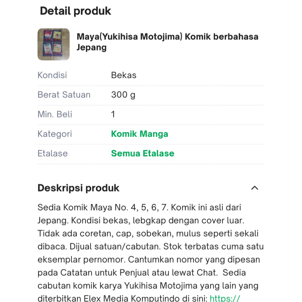 Jual Komik Cabutan karya Yukihisa Motojima: Maya; Mars; Sylphid ...