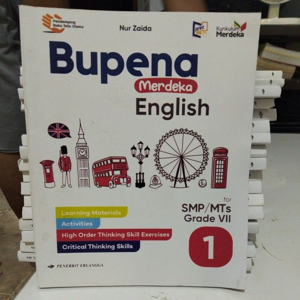 Jual buku Bupena English grade VII( bahasa inggris) untuk SMP/ MTS kelas 1-7 kurikulum Merdeka ...