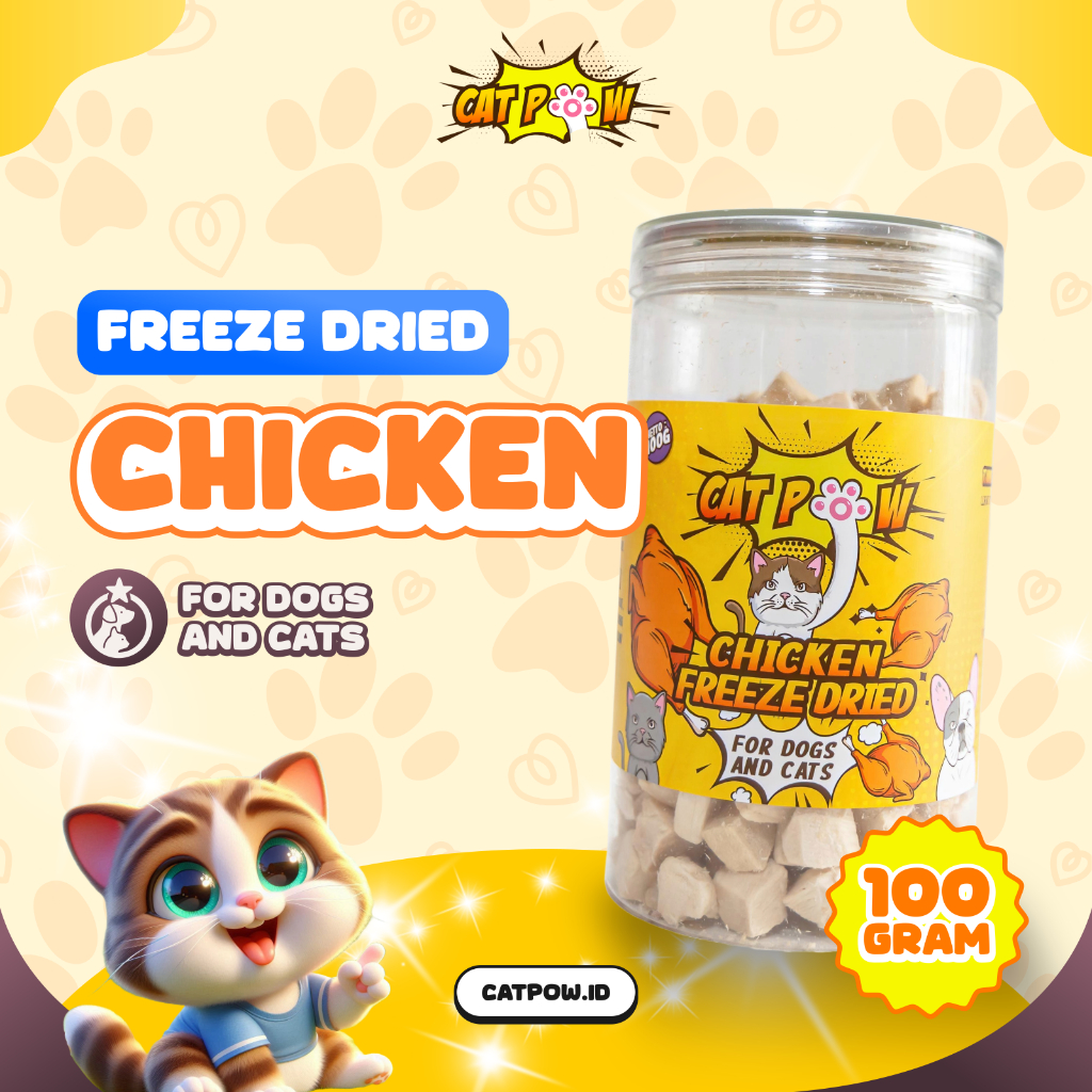 Jual CATPOW Chicken Freeze Dried – Camilan Daging Ayam Favorit Snack ...