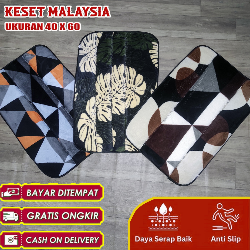 Jual KESET MALAYSIA TEBAL 40 X 60 / KESET BUSA ANTI SELIP / KESET ...