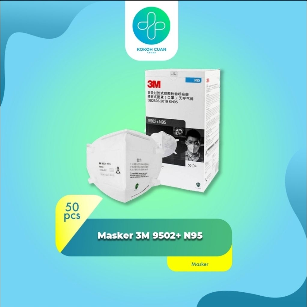 Jual Masker 3M 9502+ N95 isi 50 | Shopee Indonesia