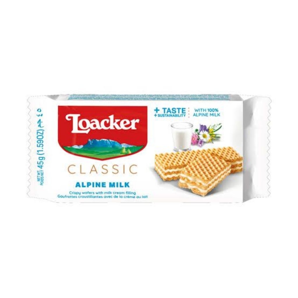 Jual Loacker Wafer Alpine Milk 45 gram | Shopee Indonesia