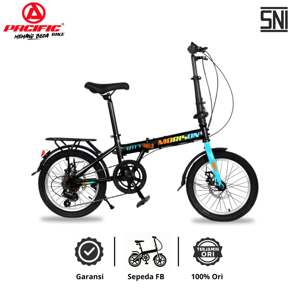 Jual Pacific Bike Edisi Khusus Morison Sepeda Lipat 8117 DB Size 16 dan ...