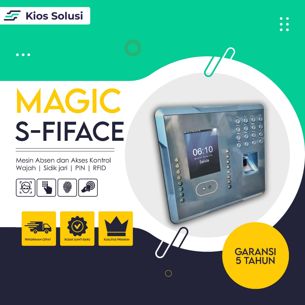 Jual Mesin Absensi dan Akses Wajah Magic S-Fiface | Fingerprint | RFID ...