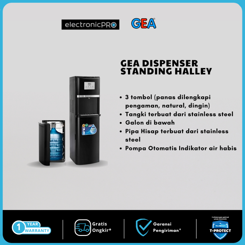 Jual GEA DISPENSER STANDING HALLEY | Shopee Indonesia