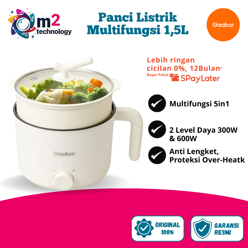 Jual Gaabor Panci Listrik 1,5L Multifungsi / GR-N15A | Shopee Indonesia