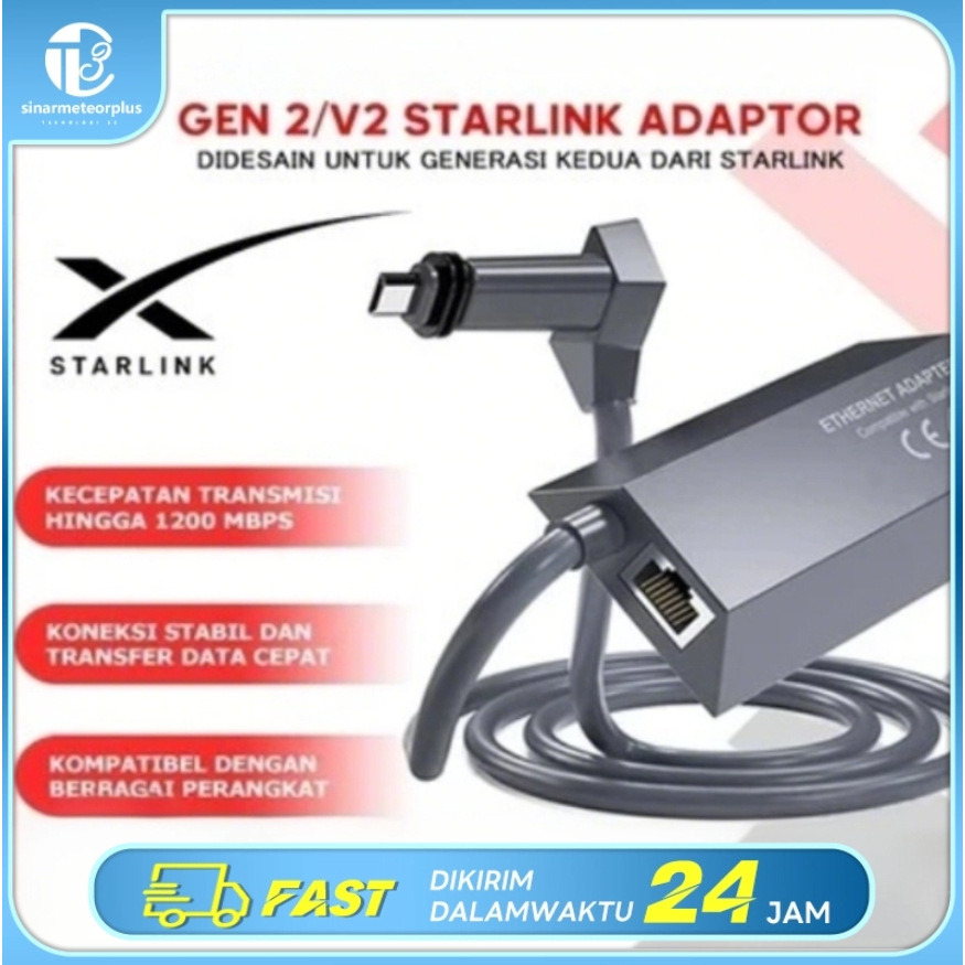 Jual Adapter Lan Starlink V2/Gen 2 STARLINK ETHERNET ADAPTER / LAN ...