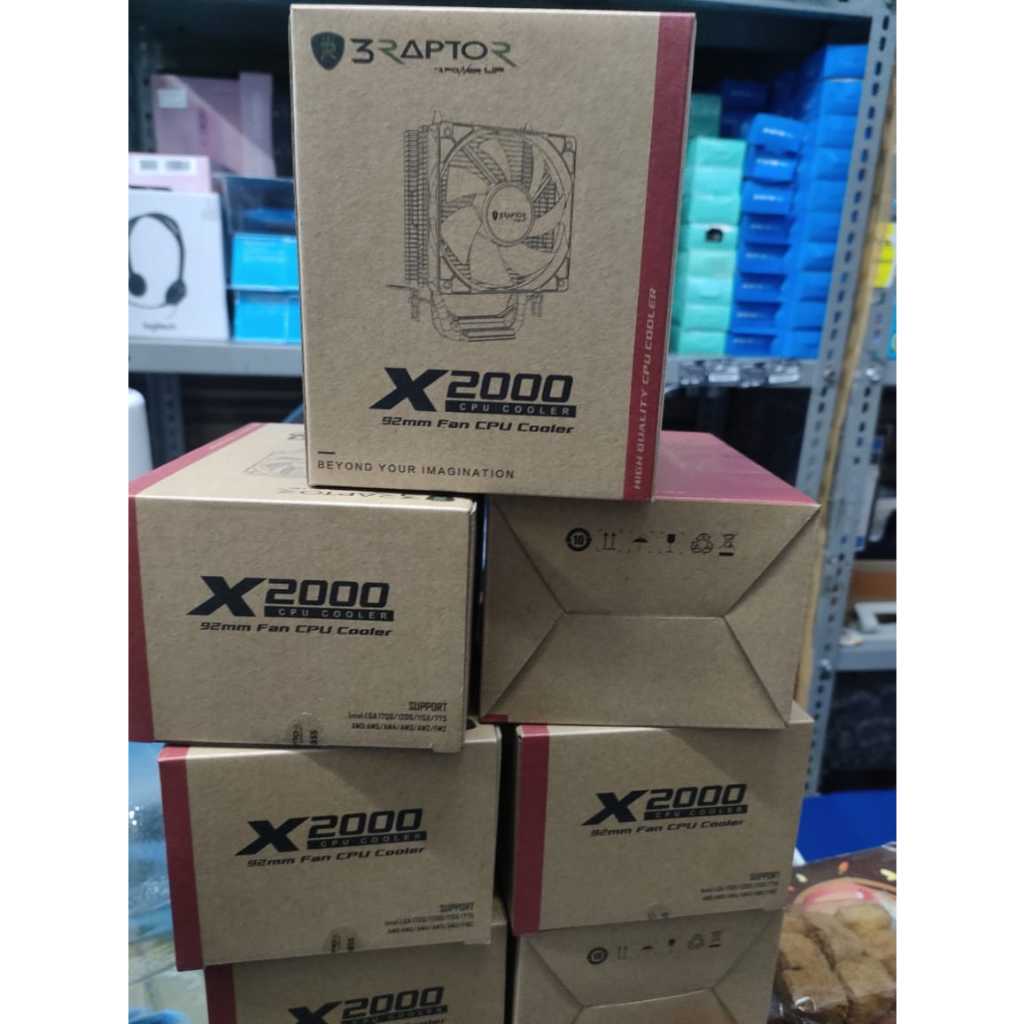 Jual CPU COOLER RAPTOR X2000 RGB CPU COOLER SUPPORT INTEL & AMD , Fan ...