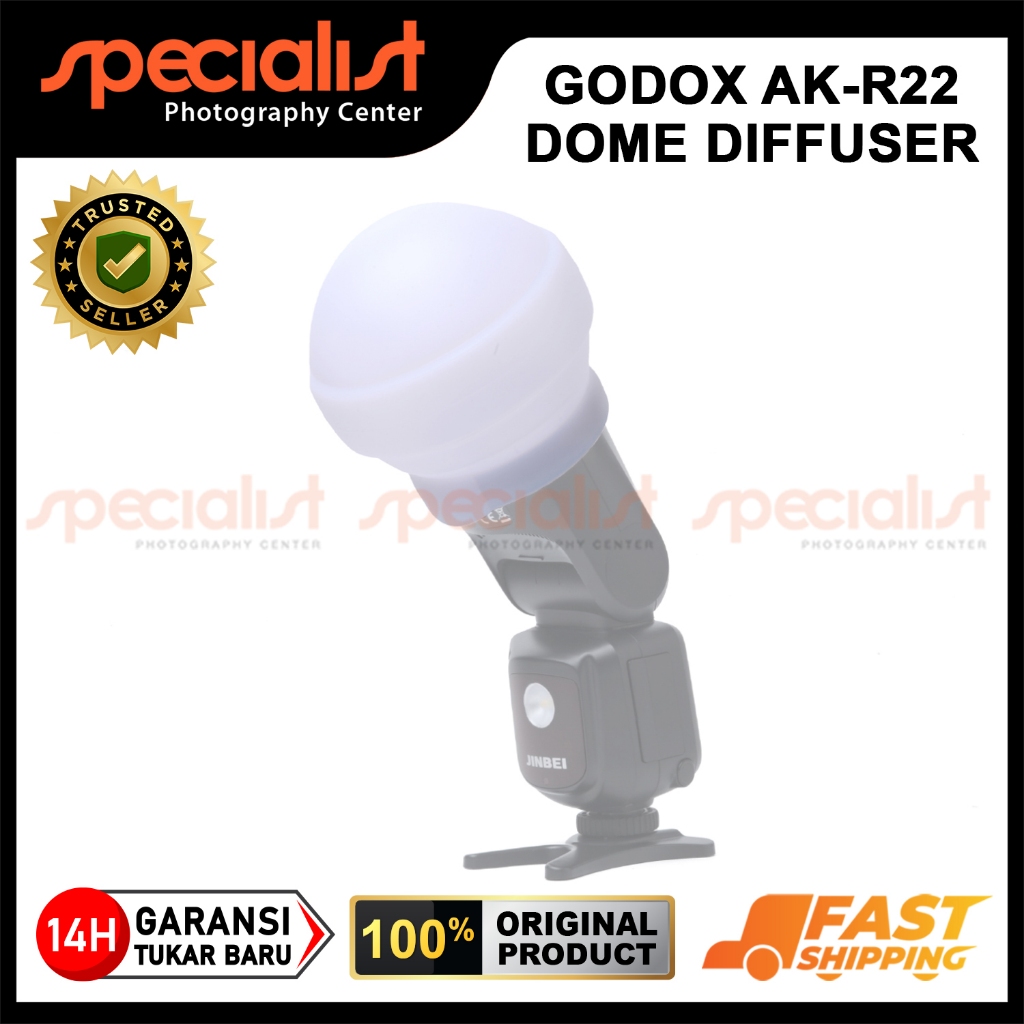 Jual Godox AK-R22 Collapsible Diffusion Dome Flash Diffuser for V1 AD100 Pro AD200 Pro | Shopee ...