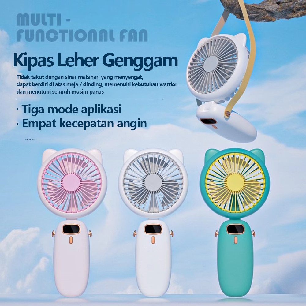Jual Kipas Angin Mini Portable Kipas Tangan Lipat Genggam 20000mAh ...