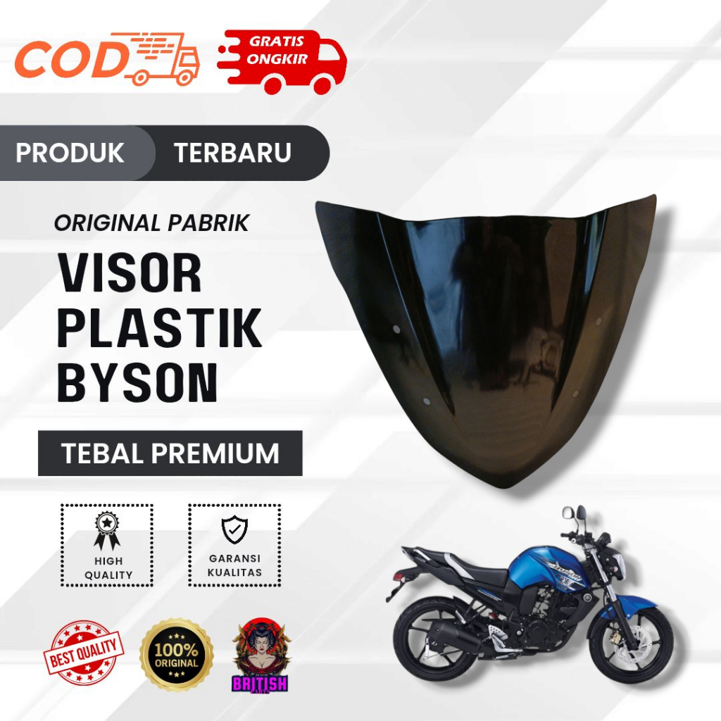 Jual VISOR YAMAHA BYSON PLASTIK TEBAL FULLSET | Shopee Indonesia