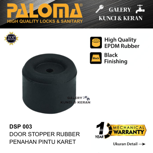 Jual PALOMA DSP 003 Door Stopper Rubber Penahan Pintu Karet Door Stop ...