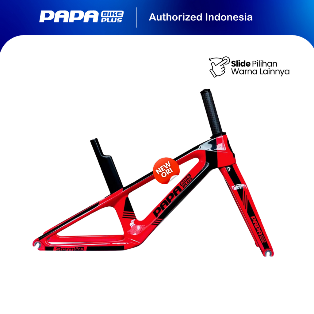 Jual [PRE ORDER] 𝗢𝗥𝗜 PAPABIKE STORM PRO CARBON FRAME STANDART COLOR ...