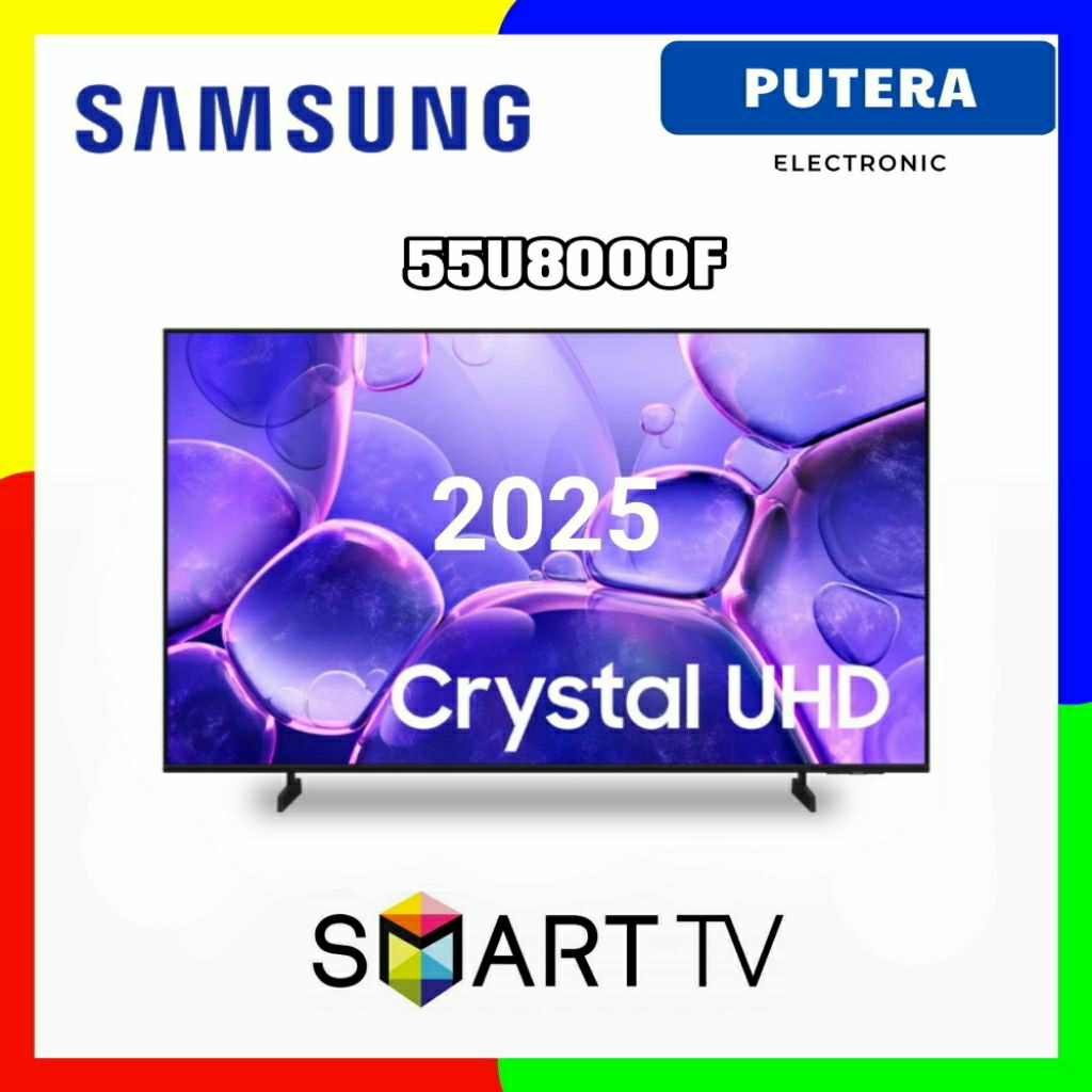 Jual SAMSUNG 55U8000F SMART TV 55 inch 4K Crystal UHD UA55U8000F Series 2025 U8000F | Shopee ...