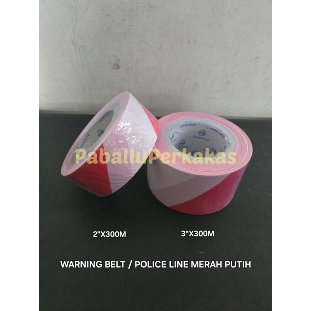 Jual Police Line Garis Polisi Barricade 2"x300m 3"x 300m Merah Putih ...