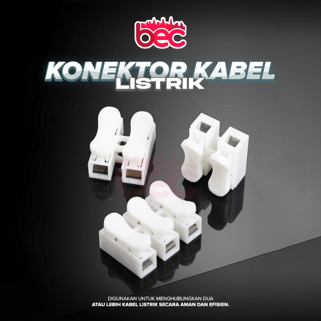 Jual [BEC] Konektor Kabel Listrik | Quick Connect Terminal Konektor ...