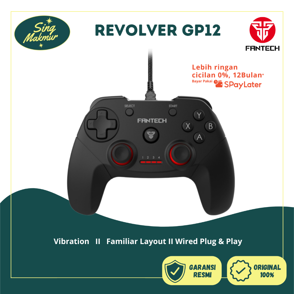 Jual Fantech REVOLVER GP12 Gaming Controller Gamepad Joystick USB PC PS ...