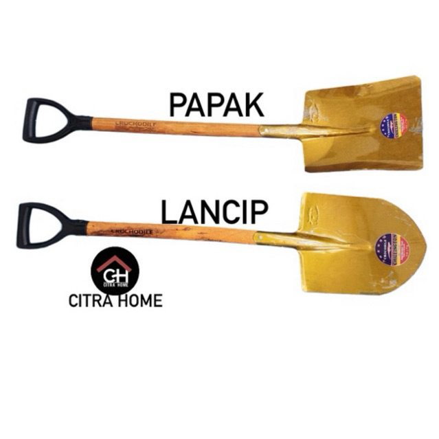 Jual Crocodile Sekop Pasir Gg Kayu Papak & Lancip | Shopee Indonesia