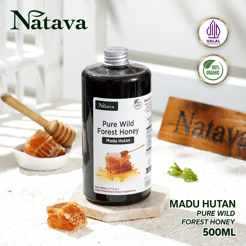 Jual Natava Madu Hutan Murni 500ML Madu Hitam Asli | Shopee Indonesia