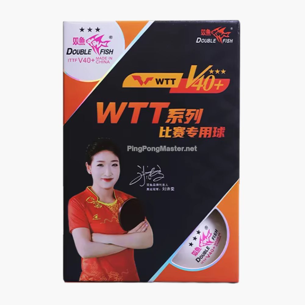 Jual Double Fish V40+ WTT 3-Star ITTF Balls - Bola Pingpong Tenis Meja Isi 6 pcs | Shopee Indonesia
