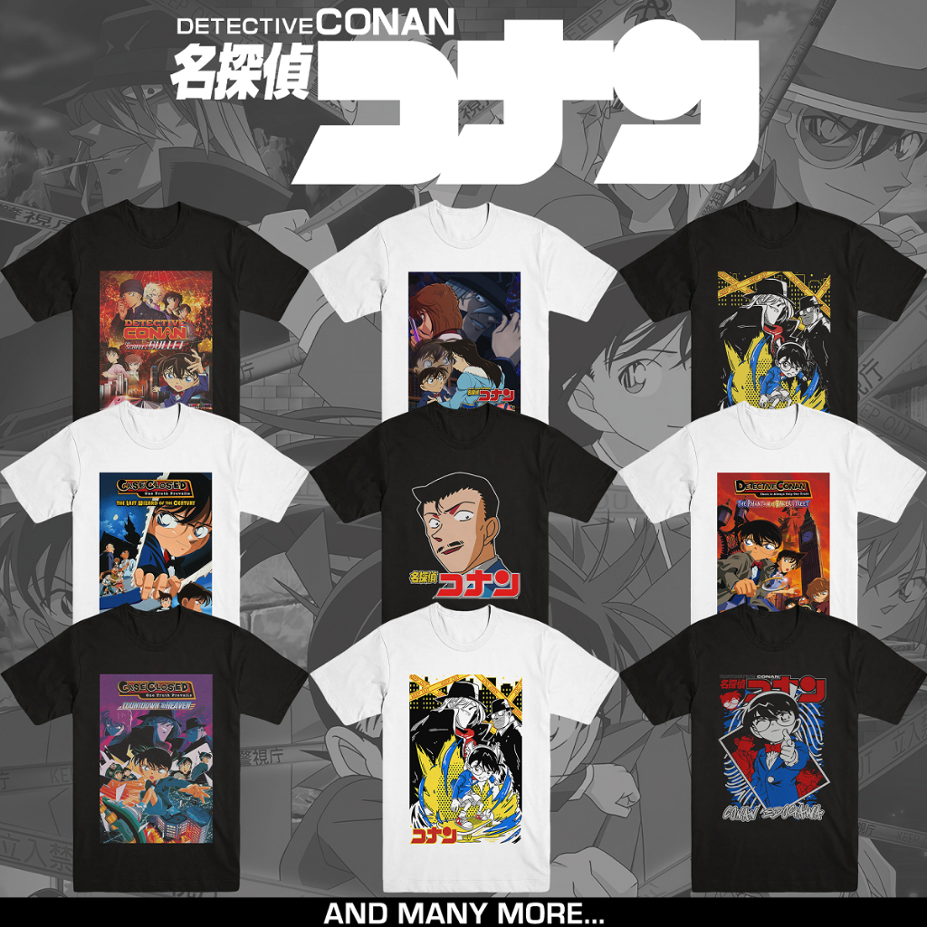 Jual DETECTIVE CONAN | T-SHIRT ANIME | MYSTERY CASE | MERCHANDISE ...