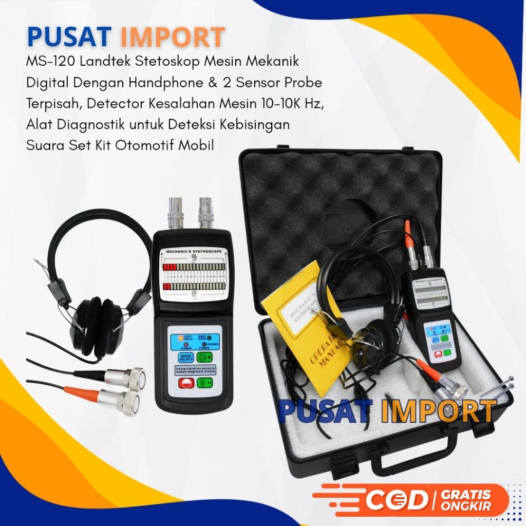 Jual MS-120 Landtek Stetoskop Mesin Mekanik Digital Dengan Handphone ...