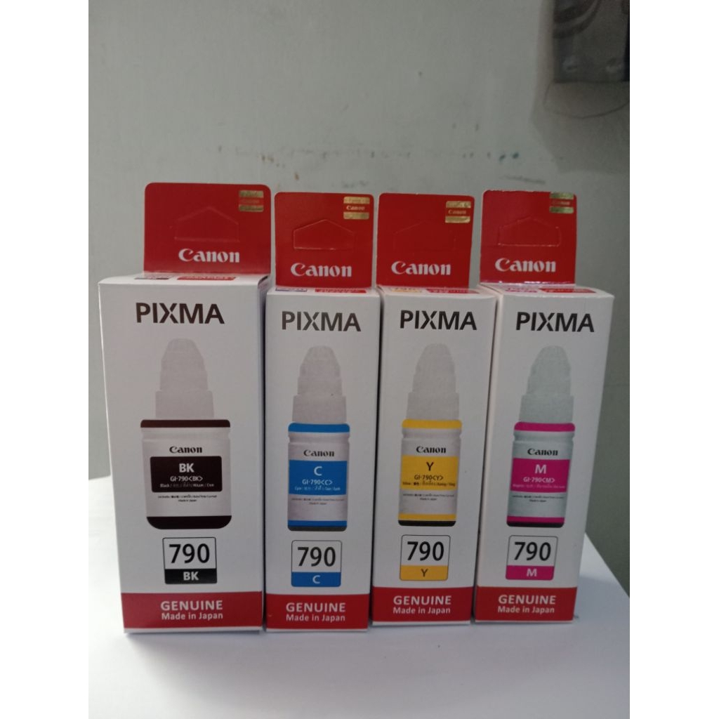 Jual Tinta Canon PIXMA Gi 790 ( 1 Set 4Pcs) Warna Black Manggeta Yellow ...