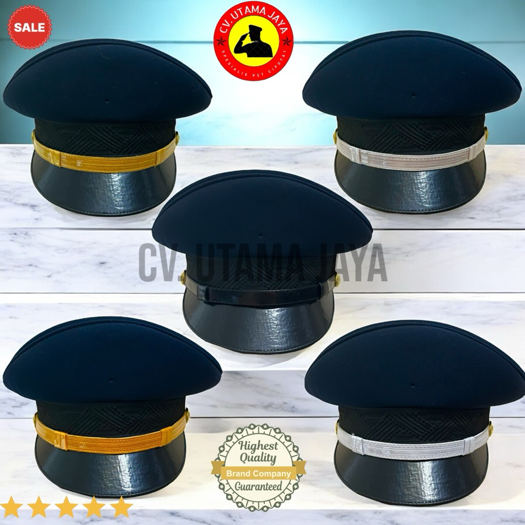 Jual Topi Pet PDU Navy Polos Pria | Dark Navy Biru Dongker Gelap list ...