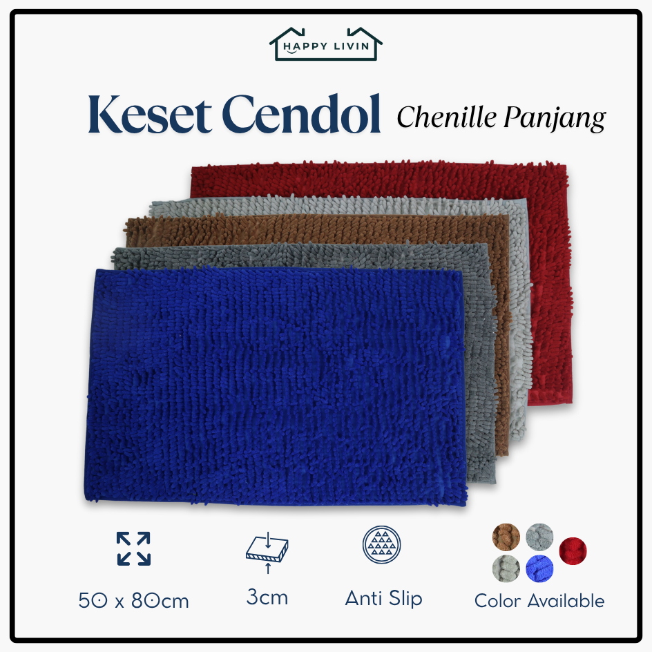 Jual Happy Livin - Keset Cendol 50x80cm Premium Keset Kaki Anti Slip ...