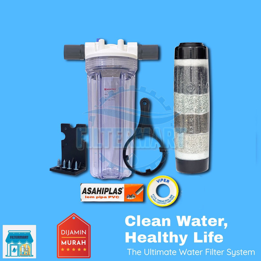 Jual PAKET FILTER AIR TAHAP 1 CARTRIDGE 4 IN 1 SUPER QUALITY / PAKET ...