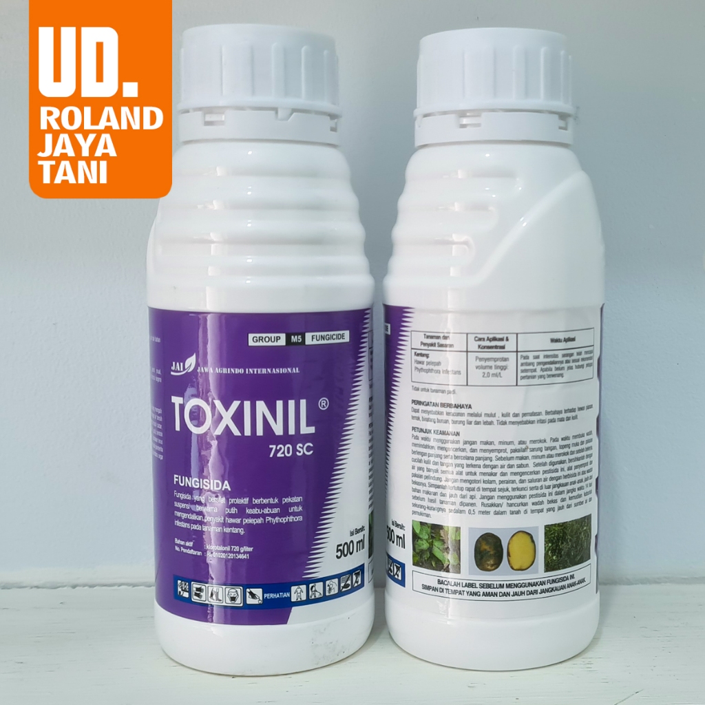 Jual FUNGISIDA || TOXINIL 720SC (kendalikan busuk buah, batang dan daun ...