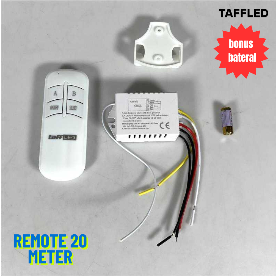 Jual [Stok2025] Wireless Remote Control Lampu Rumah 2 Gang / Saklar ...